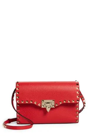 Valentino Garavani Rockstud Shoulder Bag - Rouge Pur