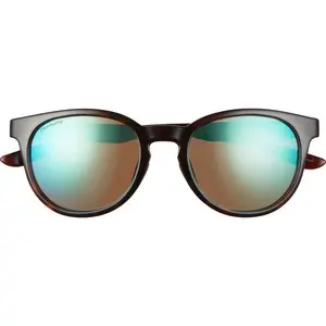 SMITH Eastbank 52mm Chromapop™ Polarized Round Sunglasses - Tortoise/polarized Opal Mirror