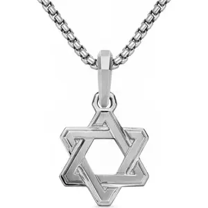 David Yurman Sterling Deco Star Of David Pendant - Silver