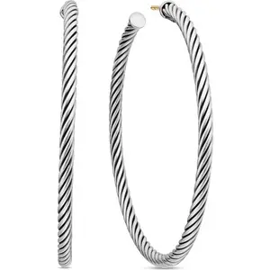 David Yurman Large Cable Hoop Earrings