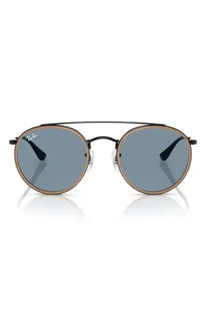 Ray-ban Hexagonal Flat Lenses Sunglasses - Black/blue