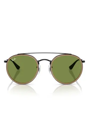 Ray-ban Hexagonal Flat Lenses Sunglasses - Black/green