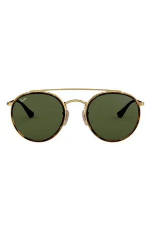 Ray-ban Ray-Ban Hexagonal Flat Lenses Sunglasses Gold/ Green