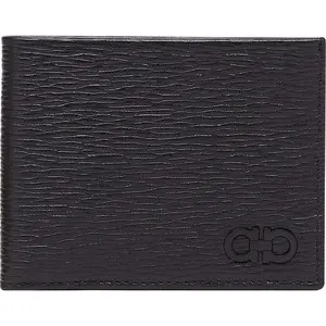 FERRAGAMO Revival Leather Wallet - Nero/dark Rain