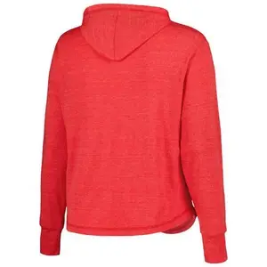 SOFT AS A GRAPE Washington Nationals Full-zip Lightweight Hoodie Top - Red