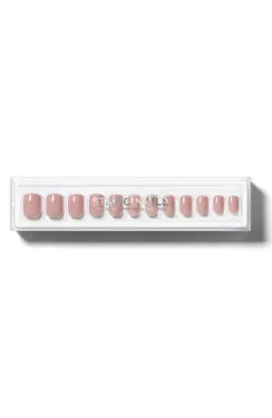 STATIC NAILS Square Pop-on Reusable Manicure Set Peony