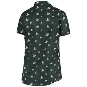 FOCO Oakland Athletics Floral Button-up Shirt