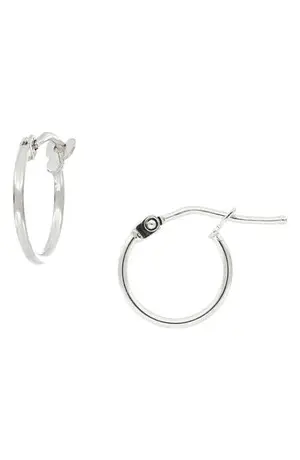 Bony Levy Bony Levy 14k Gold Mini Hoop Earrings White Gold