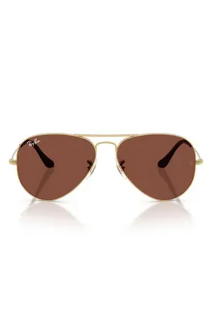 Ray-ban 58mm Aviator Sunglasses - Arista/red