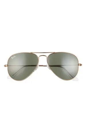 Ray-ban Ray-Ban 58mm Aviator Sunglasses Gold/mirror