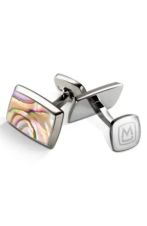 M-CLIP® M-clip Abalone Cuff Links - Yellow
