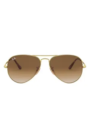 Ray-ban Ray-Ban Aviator Gradient Sunglasses Gold/ Brown Gradient