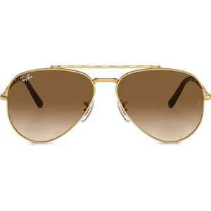 Ray-ban Aviator Metal Ii 58mm Sunglasses - Gold Flash
