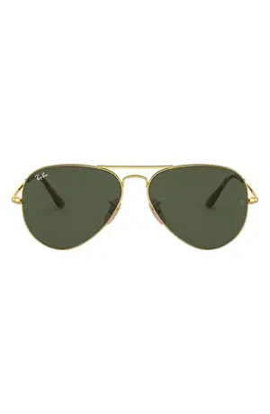 Ray-ban Aviator Metal Ii 58mm Sunglasses - Green