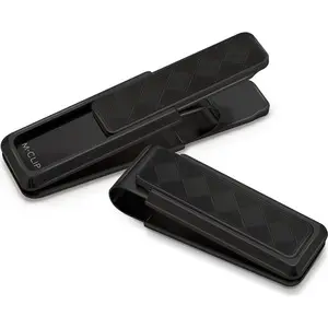 M-Clip® Stainless Steel Herringbone Money Clip - Black
