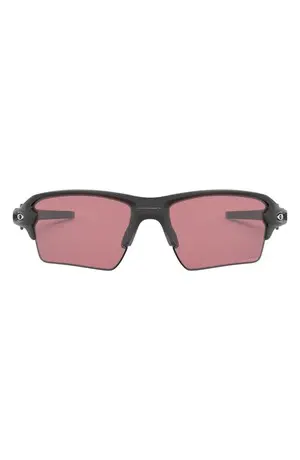 Oakley Flak 2.0 XL 59mm Polarized Sunglasses Grey/red
