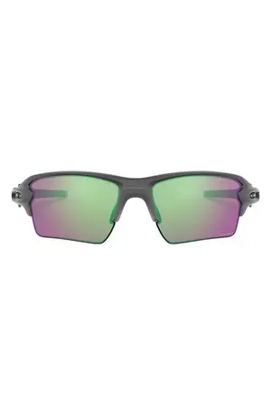 Oakley Flak 2.0 XL 59mm Polarized Sunglasses Steel/prizm Road Jade