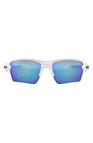 Oakley Flak 2.0 XL 59mm Polarized Sunglasses White/blue