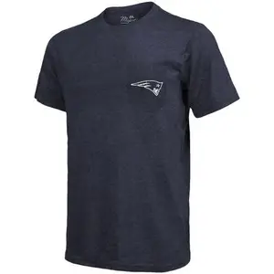 MAJESTIC THREADS New England Patriots Tri-blend Pocket T-shirtheathered
