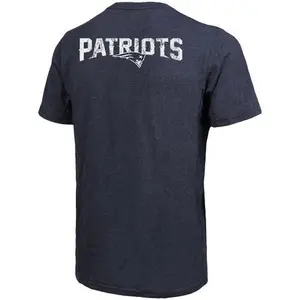 MAJESTIC THREADS New England Patriots Tri-blend Pocket T-shirtheathered