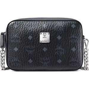 Mcm Visetos Crossbody Bag - Black