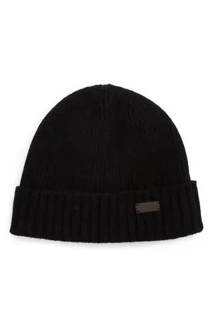 Barbour Carlton Wool Blend Beanie - Black