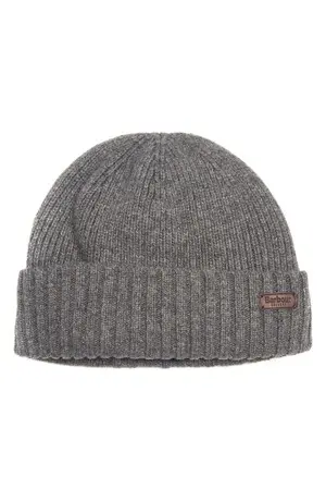 Barbour Carlton Wool Blend Beanie - Grey
