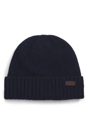 Barbour Barbour Carlton Wool Blend Beanie Navy