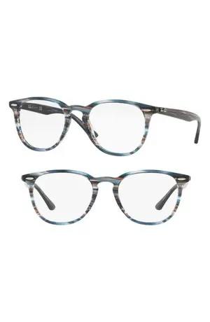 Ray-ban 52mm Optical Glasses - Blue Stripe