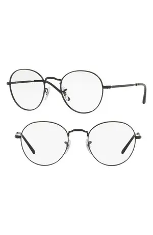 Ray-ban Ray-Ban Round Frame Optical Glasses Matte Black