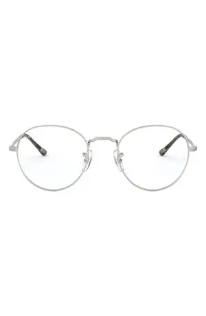 Ray-ban Ray-Ban Round Frame Optical Glasses Matte Silver