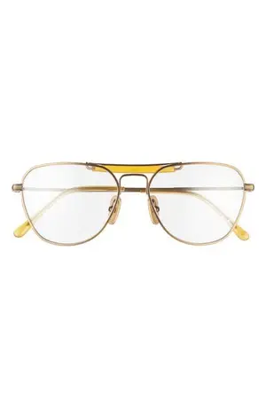 Ray-ban 53mm Optical Glasses Antique Gold/ Clear