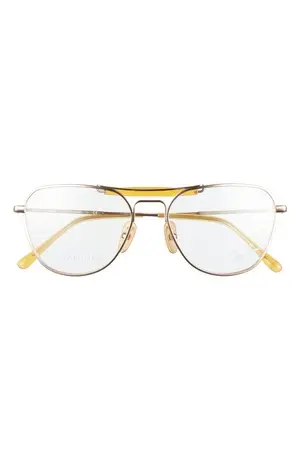 Ray-ban 53mm Optical Glasses Gold/ Clear