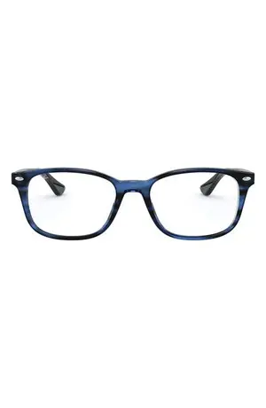 Ray-ban 53mm Optical Glasses Striped Blue