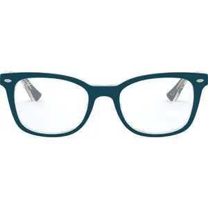 Ray-ban 53mm Optical Glasses Transparent Green