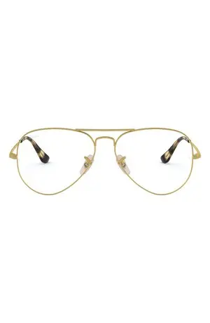 Ray-ban Ray-Ban Aviator Eyeglasses Matte Gold
