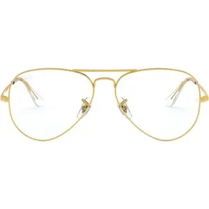 Ray-ban Aviator Eyeglasses - Shiny Gold