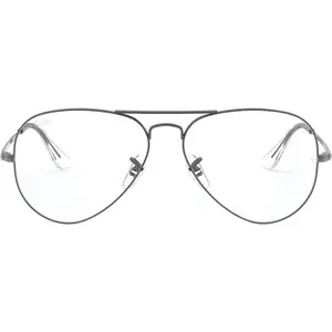 Ray-ban Ray-Ban Aviator Eyeglasses Shiny Gunmetal