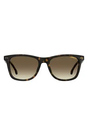 Carrera Eyewear Rectangle Full Rim Sunglasses Dark Havana/ Brown Gradient