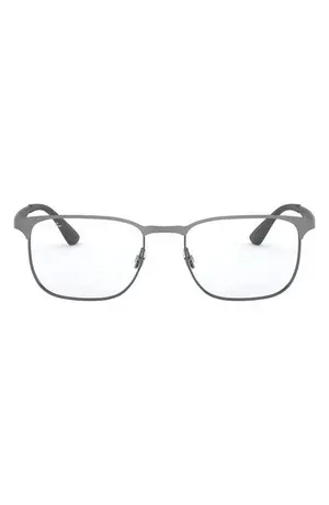 Ray-ban 54mm Rectangle Eyeglasses - Gunmetal