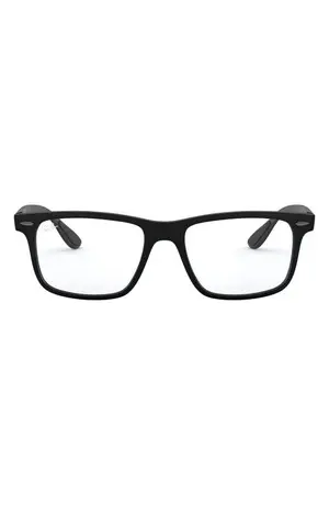 Ray-ban Ray-Ban 54mm Square Eyeglasses Beige Black