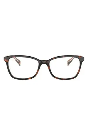 Ray-ban Ray-Ban 54mm Square Eyeglasses Black Brown