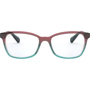 Ray-ban Ray-Ban 54mm Square Eyeglasses Red Blue