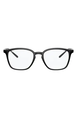 Ray-ban Ray-Ban 54mm Square Eyeglasses Shiny Black