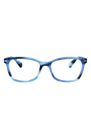 Ray-ban 54mm Square Eyeglasses - Striped Blue