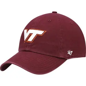 '47 Virginia Tech Hokies Clean Up Adjustable Hat - Maroon