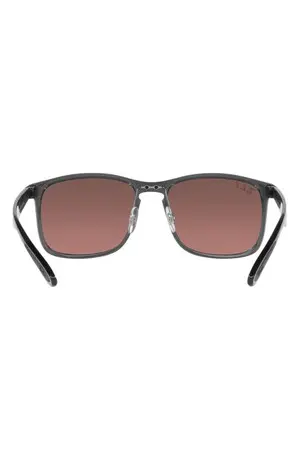 Ray-ban 58mm Rectangle Sunglasses - Grey