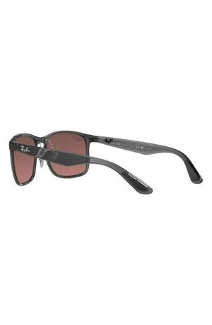 Ray-ban 58mm Rectangle Sunglasses - Grey
