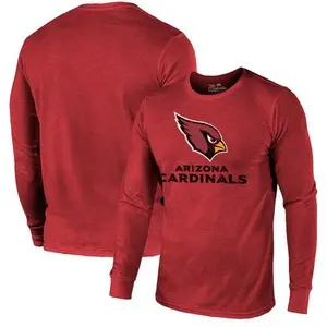 MAJESTIC THREADS Arizona S Lockup Tri-blend Long Sleeve T-shirt - Cardinal