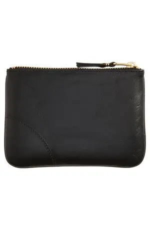 Comme Des Garçons Classic Leather Zip Pouch - Black